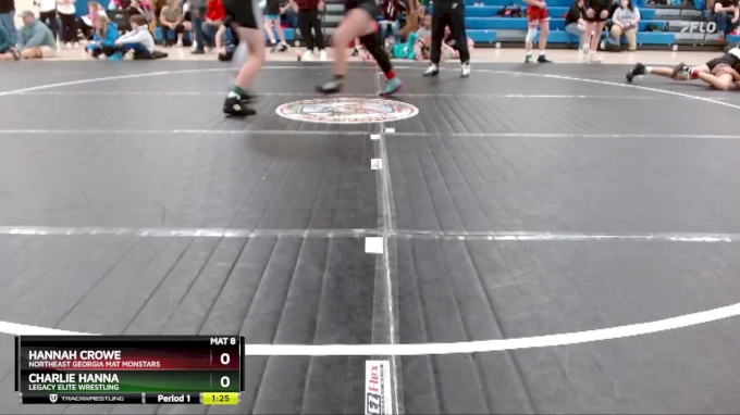 170 lbs Round 2 - Hannah Crowe, Northeast Georgia Mat Monstars vs ...