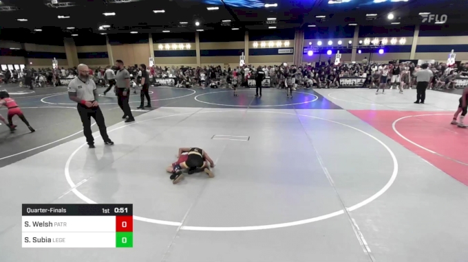 49 lbs Quarterfinal - Sterling Welsh, Patriot Mat Club vs Samuel Subia ...