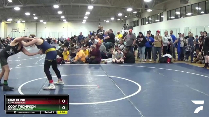 133 lbs Champ. Round 2 - Cody Thompson, Michigan Grappler RTC vs Max ...