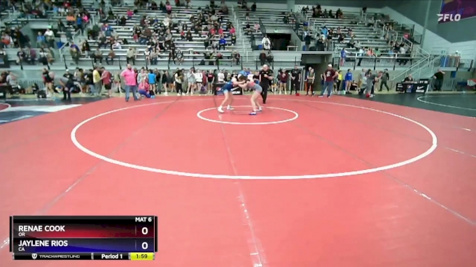 57 lbs Cons. Round 2 - Renae Cook, OR vs Jaylene Rios, CA