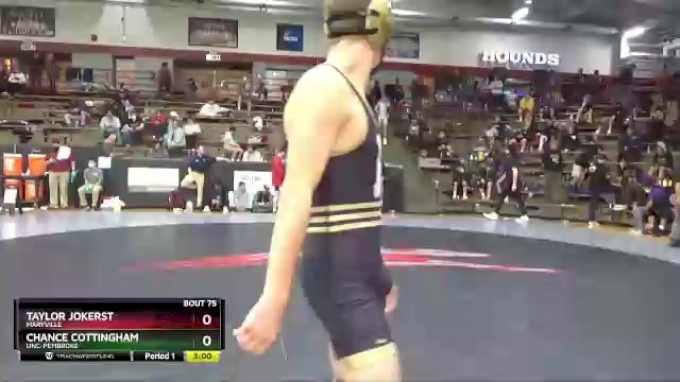 141 lbs Champ. Round 1 - Chance Cottingham, UNC-Pembroke vs Taylor ...