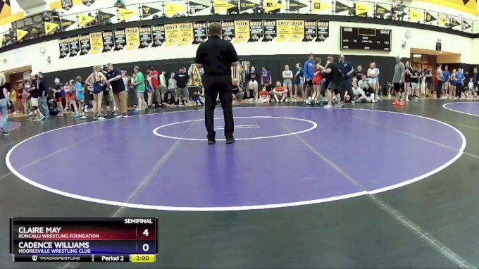 112 lbs Semifinal - Claire May, Roncalli Wrestling Foundation vs ...