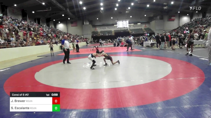 64 lbs Consi Of 8 #2 - Jacob Brewer, Roundtree Wrestling Academy vs ...