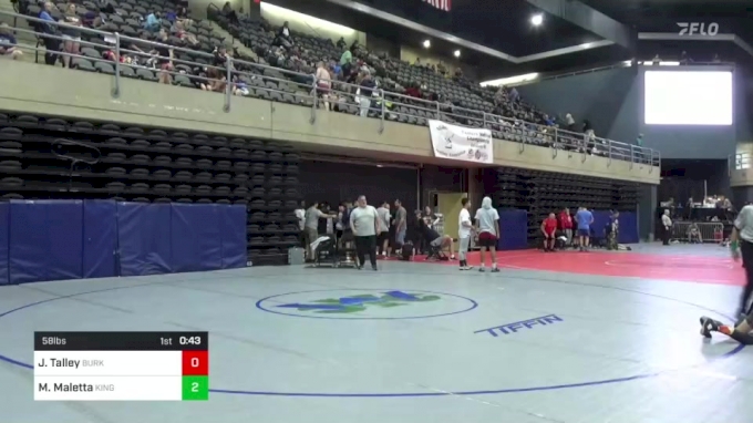 58 lbs 7th Place - Jacob Talley, Burke, VA vs Michael Maletta, Kings ...