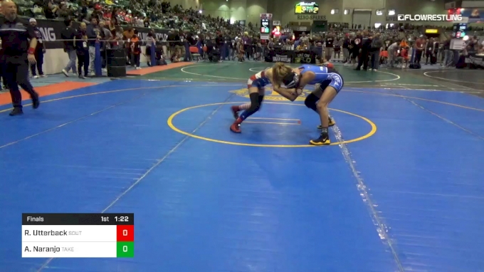91 lbs Final - Reanah Utterback, Southern Iowa Outlaws vs Ashley ...