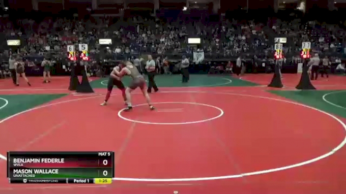 249 lbs Champ. Round 2 - Benjamin Federle, WVLA vs Mason Wallace ...