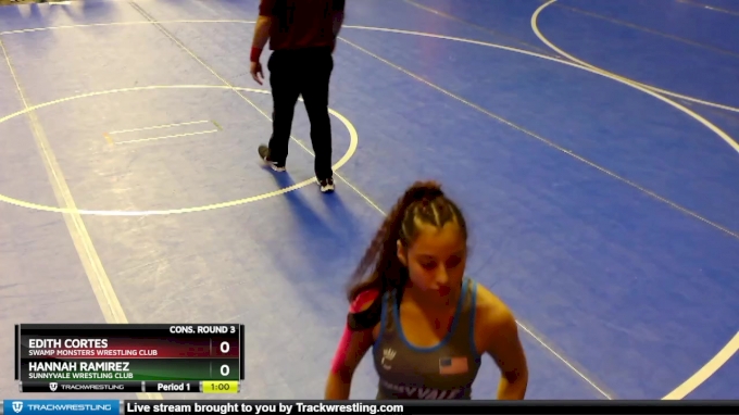 112 lbs Cons. Round 3 - Hannah Ramirez, Sunnyvale Wrestling Club vs ...