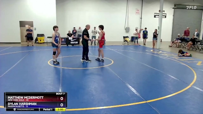 130 lbs Round 2 (8 Team) - Matthew McDermott, New York Gold vs Dylan ...