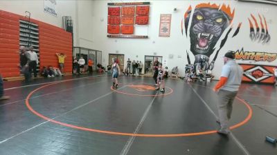 75-78 lbs Round 2 - Daxyn Crippen, Worland Middle School vs Sean Leece ...