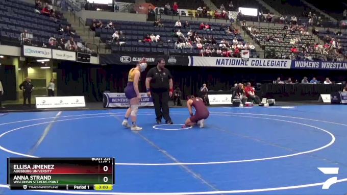 143 lbs Cons. Round 3 - Ellisa Jimenez, Augsburg University vs Anna ...