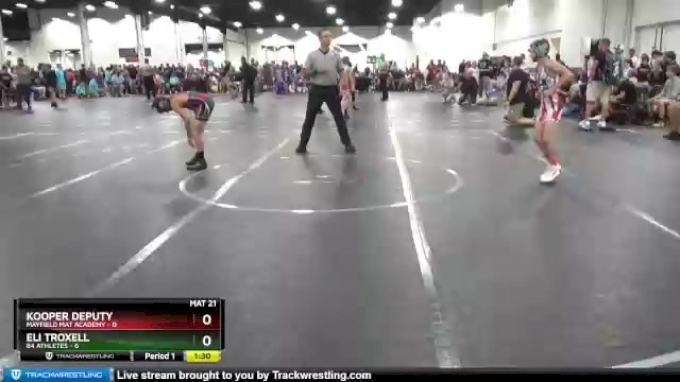76 lbs Round 1 (8 Team) - Kooper Deputy, Mayfield Mat Academy vs Eli ...