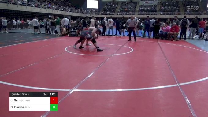 295 lbs Quarterfinal - Jeremy Benton, Bridgewater vs Dylan Devine, Glen ...