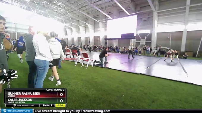 106 lbs Cons. Round 2 - Caleb Jackson, Maple Mountain vs Gunner ...
