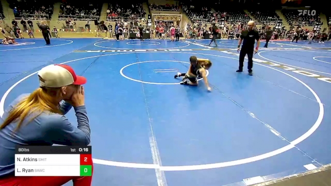 80 lbs Consolation - Nevaeh Atkins, Smith Wrestling Academy vs Libby Ryan, Broken Arrow ...
