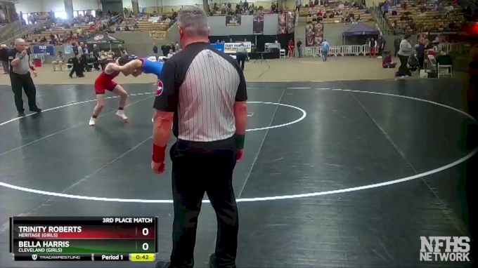 Girls 145 lbs 3rd Place Match - Bella Harris, Cleveland (Girls) vs ...