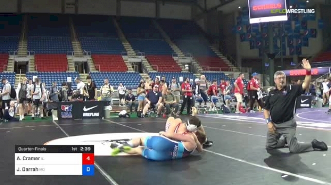 160 lbs Quarterfinal - Adrien Cramer, Illinois vs Jack Darrah, Missouri