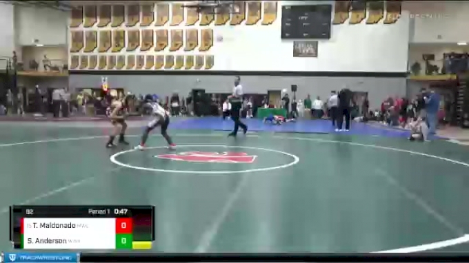 92 lbs Champ. Round 2 - Timothy Maldonado, Munster Wrestling Club vs ...
