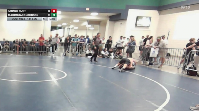 144 lbs Consi Of 64 #2 - Tanner Hunt, GA vs Maximiliano Johnson, SC
