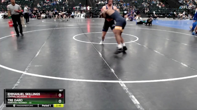 197 lbs Finals (2 Team) - Emmanuel Skillings, Central Oklahoma vs Tre ...