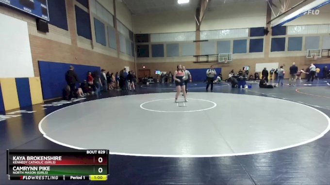 170lbs Cons. Round 3 - Camrynn Pike, North Mason (Girls) vs Kaya ...