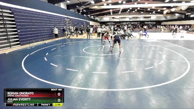 157 lbs Quarterfinal - Julian Everitt, NAPS vs Roman Onorato, Drexel ...