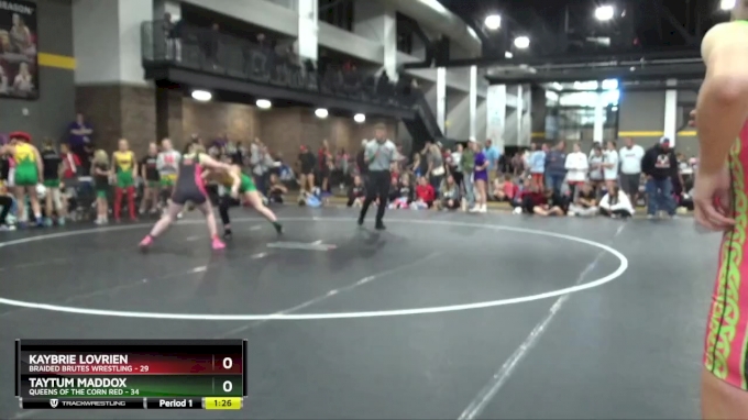 155 lbs Round 1 (4 Team) - Taytum Maddox, Queens Of The Corn Red vs ...