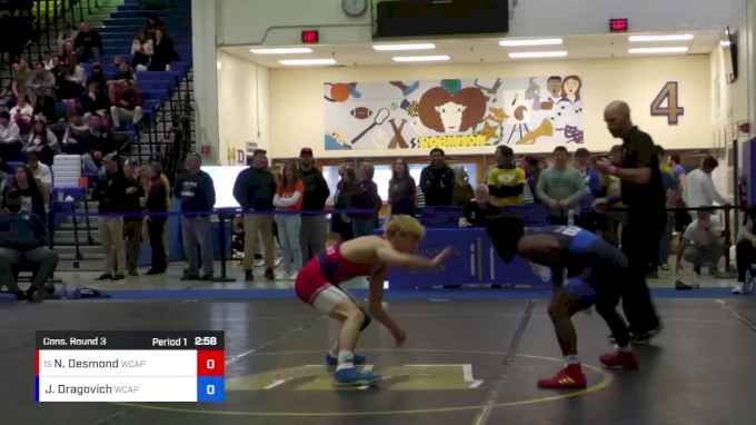 57 lbs Cons. Round 3 - Nathan Desmond, Pennsylvania vs Joshua Dragovich ...