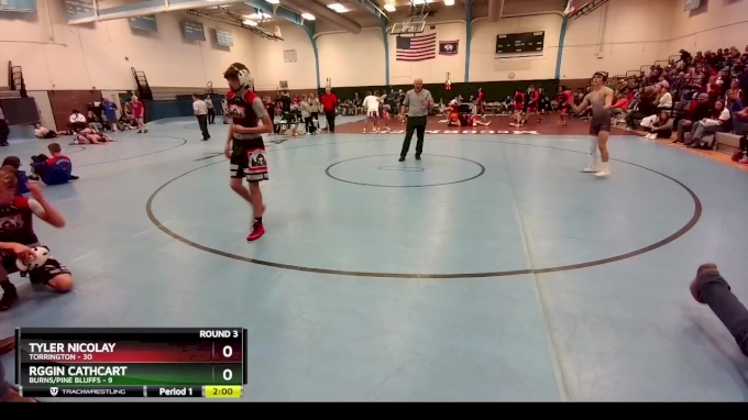 113 lbs Round 3 (10 Team) - Tyler Nicolay, Torrington vs Rggin Cathcart ...