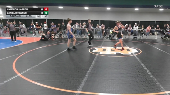 113 lbs Consi Of 64 #2 - Kameron Harrell, VA vs Daniel Brown Jr, IN