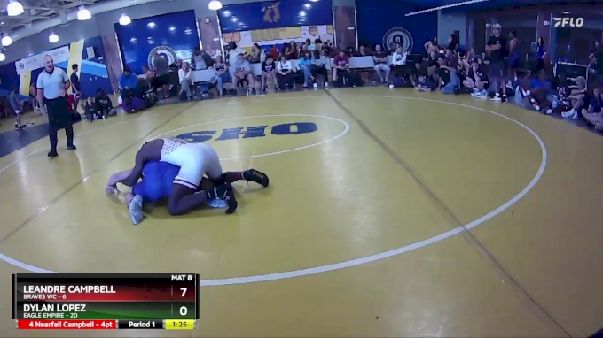 150 lbs Round 3 (8 Team) - Dylan Lopez, Eagle Empire vs LeAndre ...