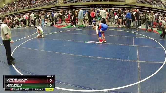 130 lbs Cons. Semi - Lydia Pratt, Gunnison Valley vs Lawsyn Wilcox ...