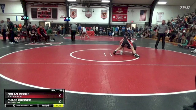 157 lbs 1st Place Match - Chase Greiner, Washington vs Nolan Riddle ...