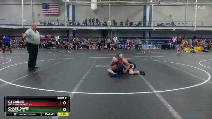 110 lbs Round 7 (10 Team) - Chase Davis, Team Shutt vs CJ Caines, Mat ...