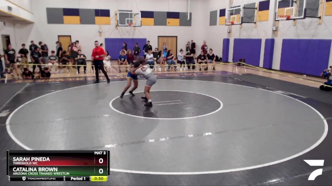 120 lbs Cons. Semi - Sarah Pineda, Threshold WC vs Catalina Brown ...