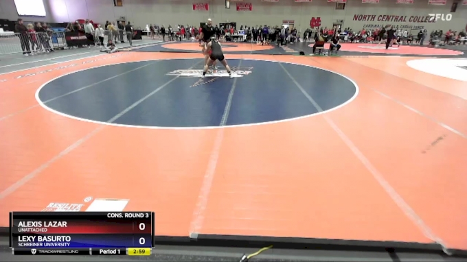 130 lbs Cons. Round 3 - Lexy Basurto, Schreiner University vs Alexis ...