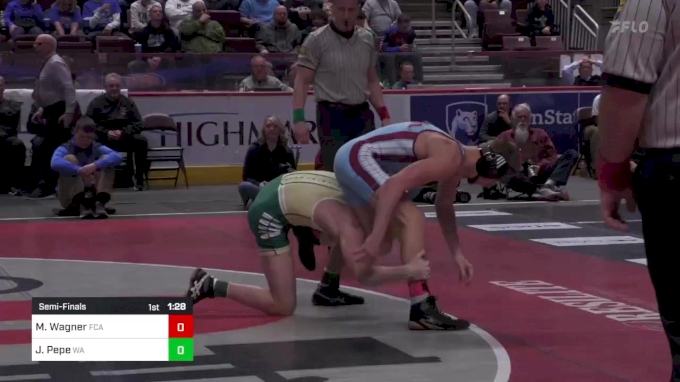 133 lbs Semifinal - Mason Wagner, Faith Christian vs Jaden Pepe ...