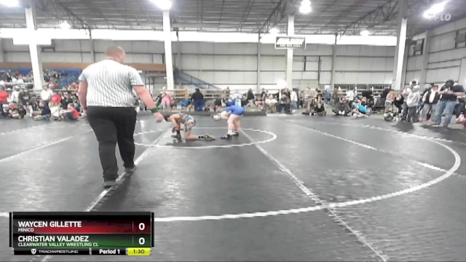 95 lbs Champ. Round 2 - Waycen Gillette, Minico vs Christian Valadez ...