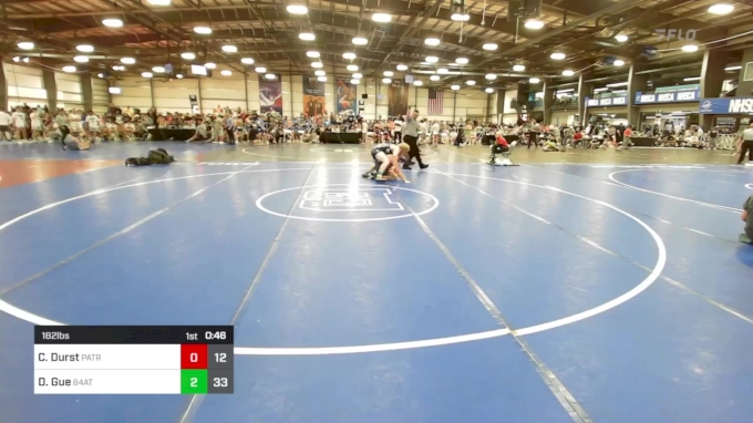 182 lbs Rr Rnd 1 - Cooper Durst, Patriot USA Wrestling Club vs Dustin ...