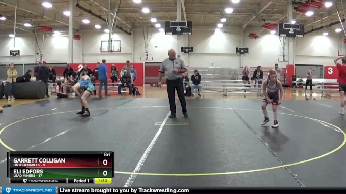 101 lbs Round 3 (4 Team) - Eli Edfors, Lead Miners vs Garrett Colligan ...