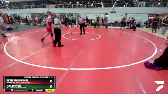 131 lbs Cons. Round 5 - Kai Zinner, McLean Lion Wrestling vs Seth ...