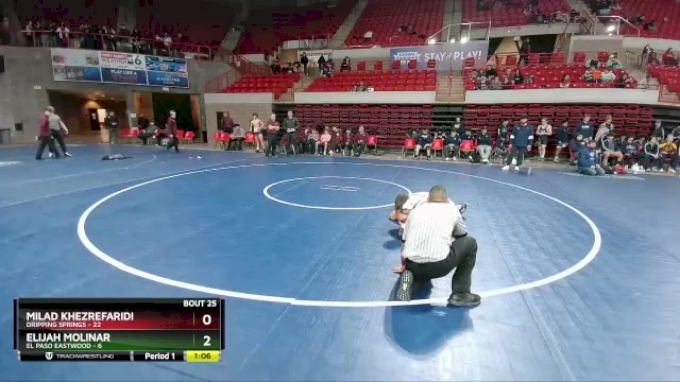 150 lbs 5th And 7th - Elijah Molinar, El Paso Eastwood vs Milad ...
