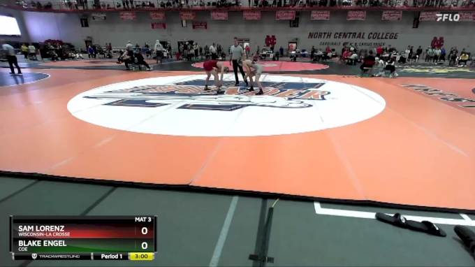 141 lbs Champ. Round 2 - Sam Lorenz, Wisconsin-La Crosse vs Blake Engel ...