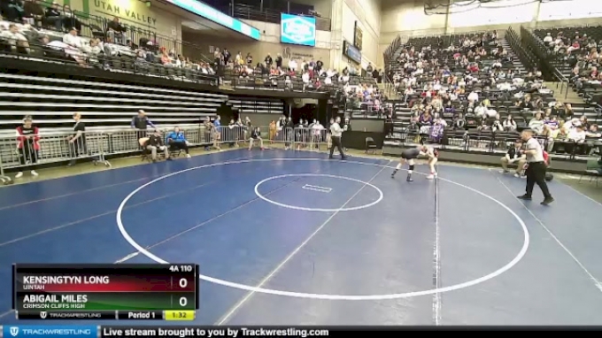 4A 110 lbs Champ. Round 1 - Abigail Miles, Crimson Cliffs High vs ...
