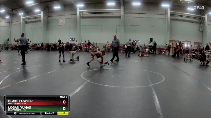 68-76 lbs Quarterfinal - Blake Fowler, Unattached vs Logan Yuhas ...