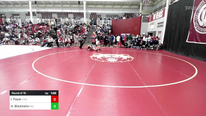157 lbs Round Of 16 - Isaac Fayer, Cardinal Gibbons vs Henry Blickhahn ...