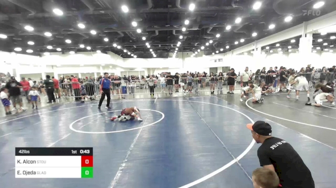 42 lbs Quarterfinal - Kiah Alcon, Stout Wr Acd vs Elijah Ojeda ...