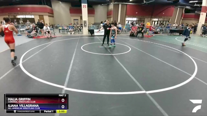 127 lbs Round 1 - Malia Griffin, Cardinal Wrestling Club vs Iliana ...