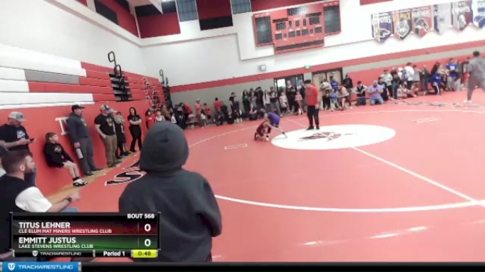 67 lbs Semifinal - Emmitt Justus, Lake Stevens Wrestling Club vs Titus ...