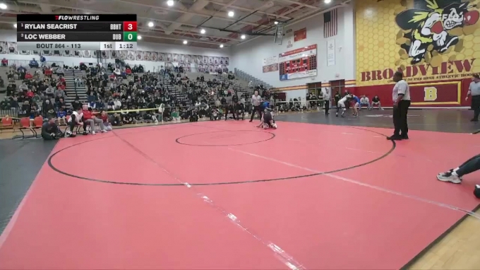 113 lbs 1st Place Match - Rylan Seacrist, Brecksville-Broadview Hts. vs ...