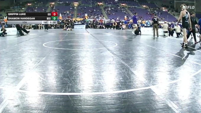 174 lbs Quarters & 1st Wb (16 Team) - Griffin Luke, Upper Iowa vs ...